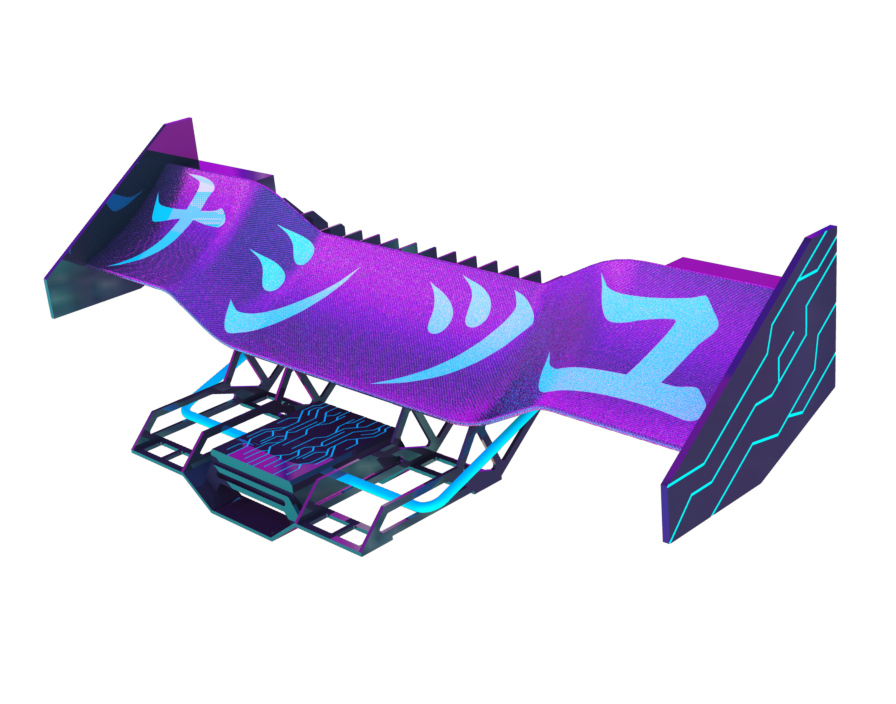 60" Nash Cyber Spoiler 3D Model – CRYOBEAMS